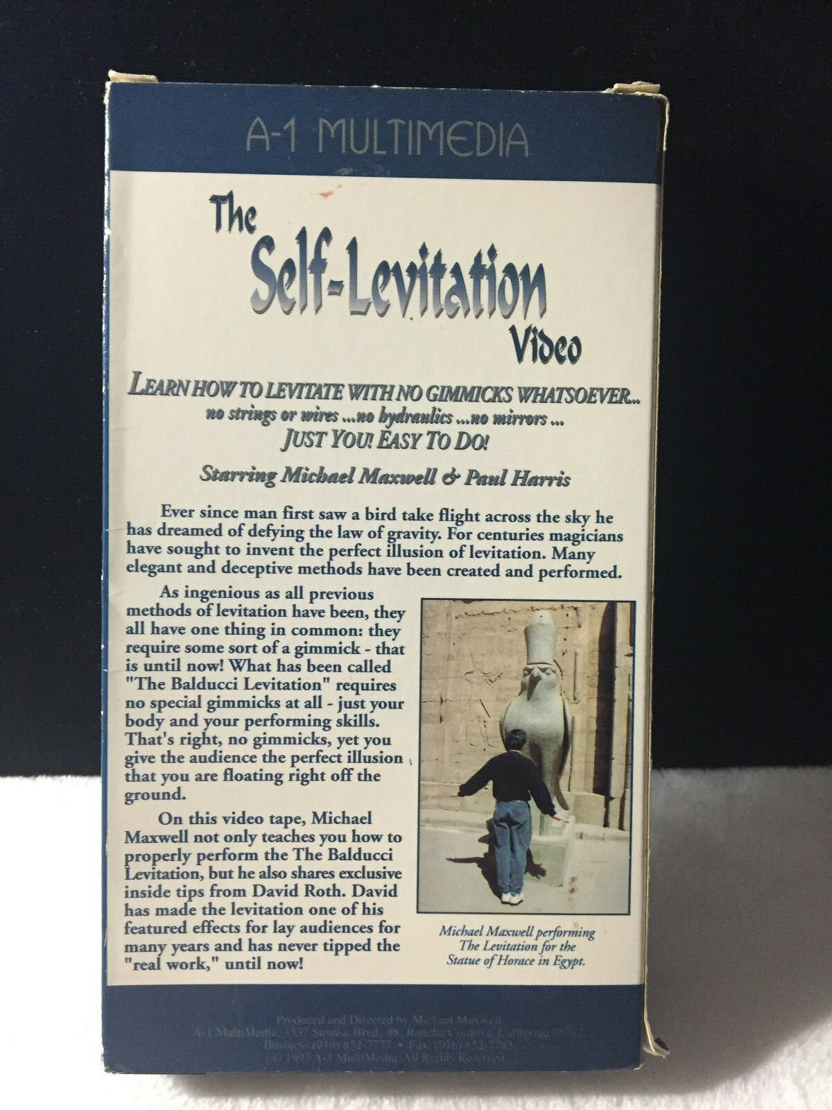 The Balducci Self Levitation Video VHS Michael Maxwell Paul Harris ...