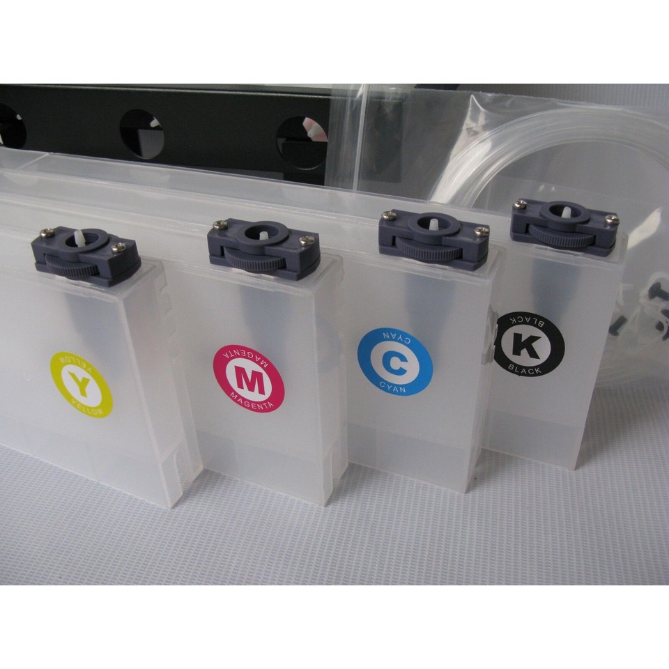 4 Bottles,8 Cartridge Bulk Ink Supply System For Roland FH-740 / XF-640 ...