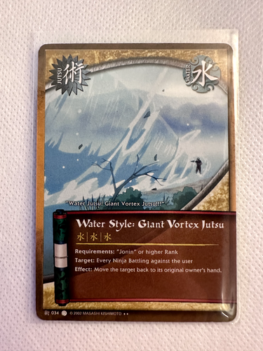 Naruto CCG Water Style: Giant Vortex Jutsu #034 Rare - NM-MT | eBay