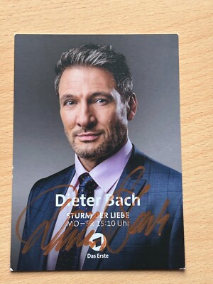 Dieter Bach - Sturm der Liebe - Autogrammkarte original signiert ...