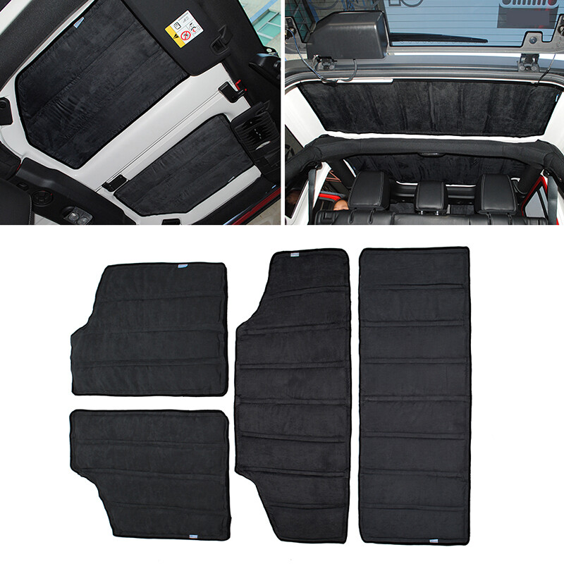 Hardtop Headliner Roof Insulation Kit for 2012-2017 Jeep Wrangler JK 4 ...
