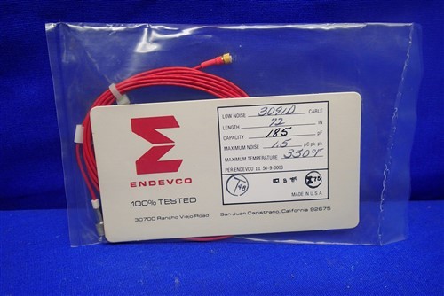 ENDEVCO 3091D CABLE 72" CAPACITY 185pF MAX NOISE 1.5pC 350°F NEW OLD ...