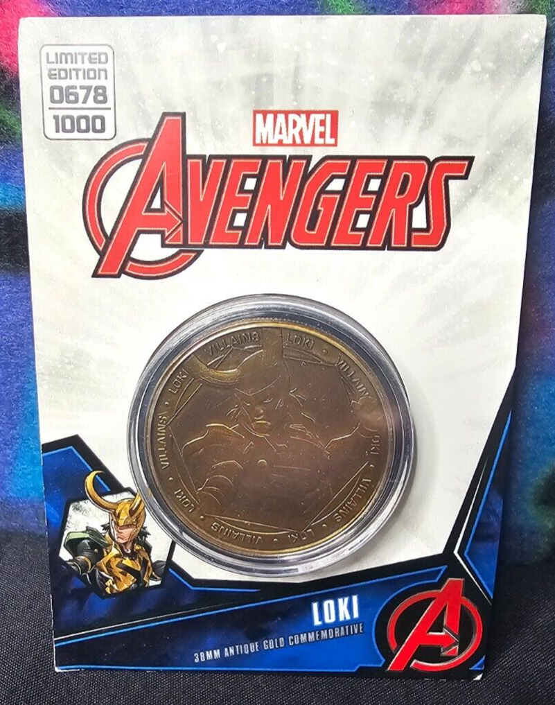 Marvel LOKI Collectible Coin LIMITED QTY 1000 MADE EACH NUMBERED | eBay