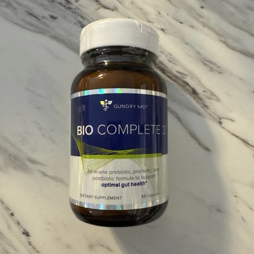 GUNDRY MD BIO COMPLETE 3 Capsules 60 Count NEW PREBIOTIC, PROBIOTIC ...