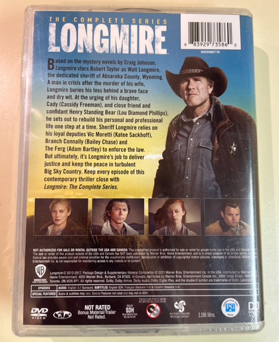 Longmire The Complete Series DVD, 6 Seasons, Craig Johnson Novels ...