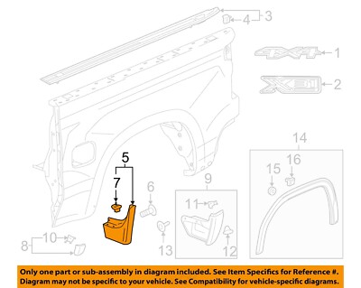 GM OEM 19-23 Sierra 1500 Pick Up Box Exterior Trim-Deflector 84621829 ...