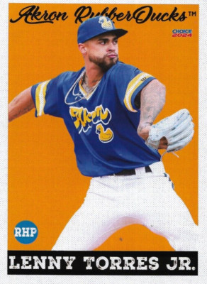 2024 Akron RubberDucks Lenny Torres Jr. Cleveland Guardians | eBay