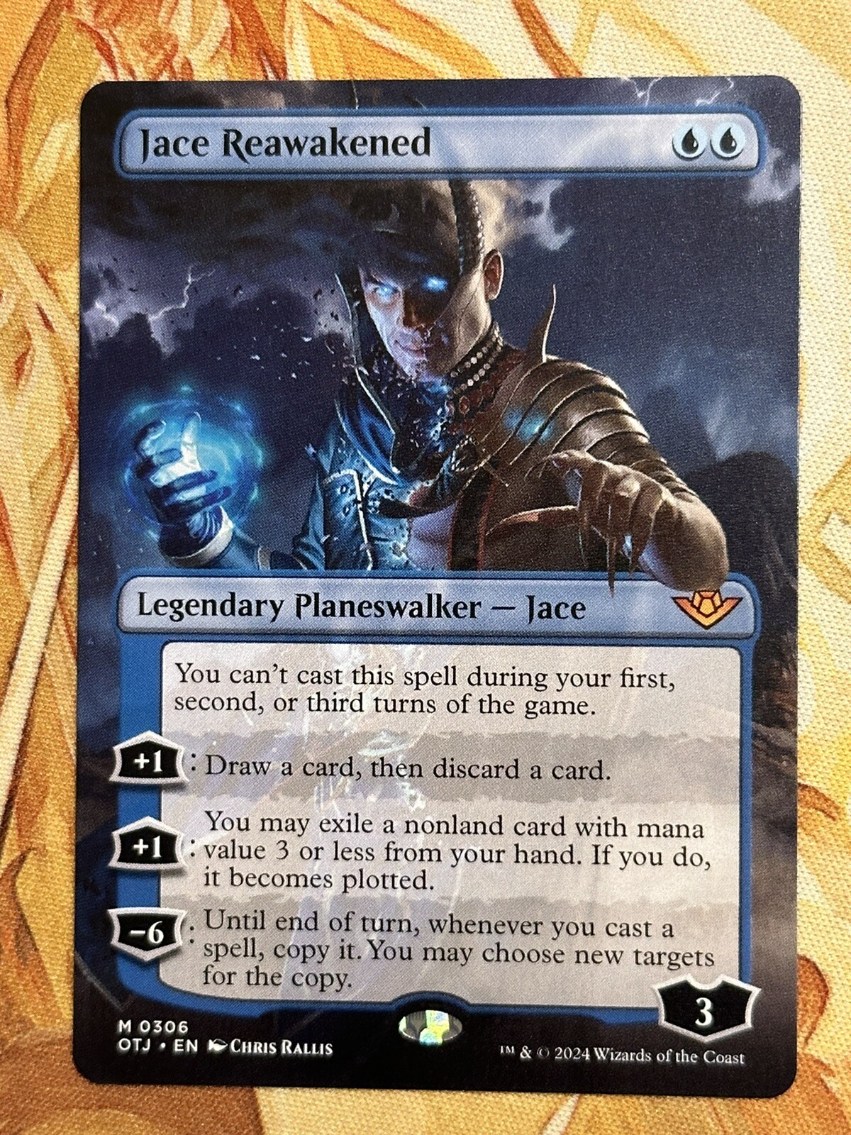Jace Reawakened #306 Mythic Borderless Planeswalker, NM, Outlaws ...