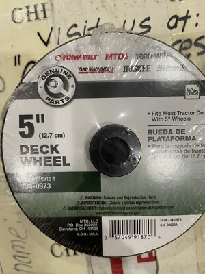 New 1X MTD Genuine Parts 5-Inch Deck Wheel #734-0973 | eBay