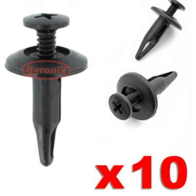 LAND ROVER TRIM CLIPS WHEEL ARCH LINING SPLASHGUARD BUMPER GRILLE 6.5mm ...