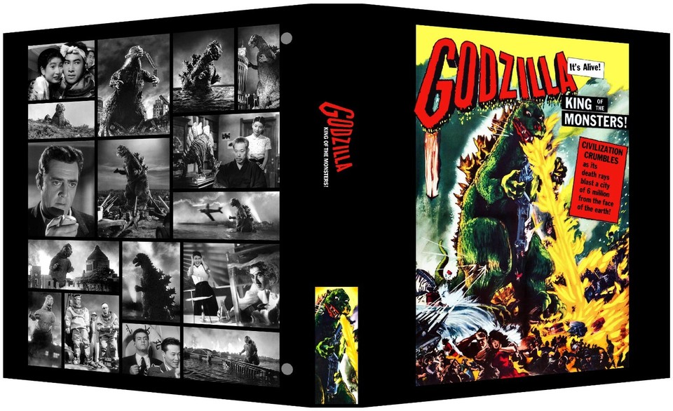 GODZILLA 1956 GOJIRA 1954 Custom 3-Ring Binder Photo Album classic ...