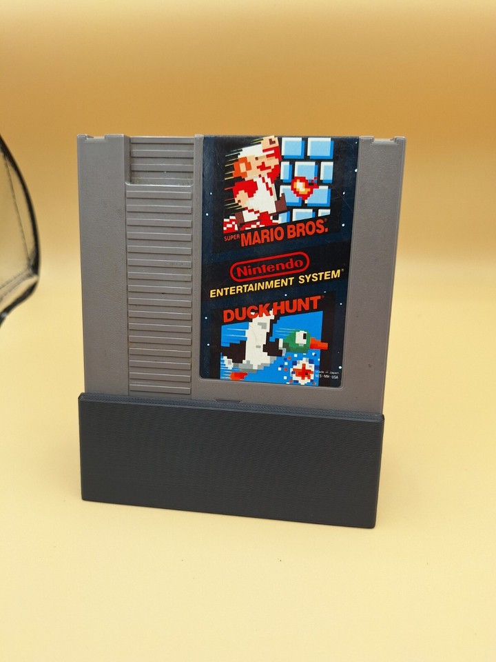 NES Game Cartridge Display Stand Tiered, Holds Up To 5 Carts 3D Printed ...