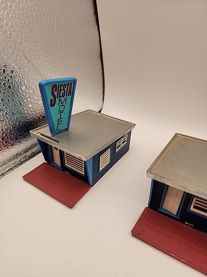 Vintage HO Scale Commercial Building Siesta Motel Train Layout Diorama ...