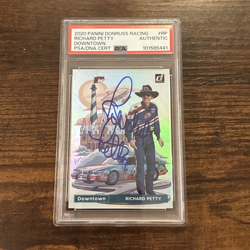 Richard Petty 2020 Panini Donruss Downtown Autographed PSA Slabbed ...