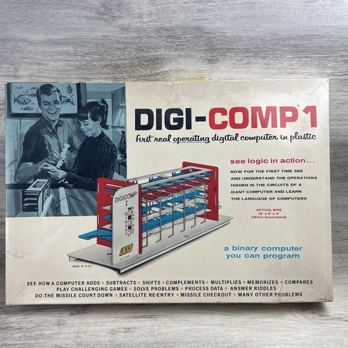 Digi-Comp 1 Vintage - Front Of Box ONLY - Parts Board Game | eBay