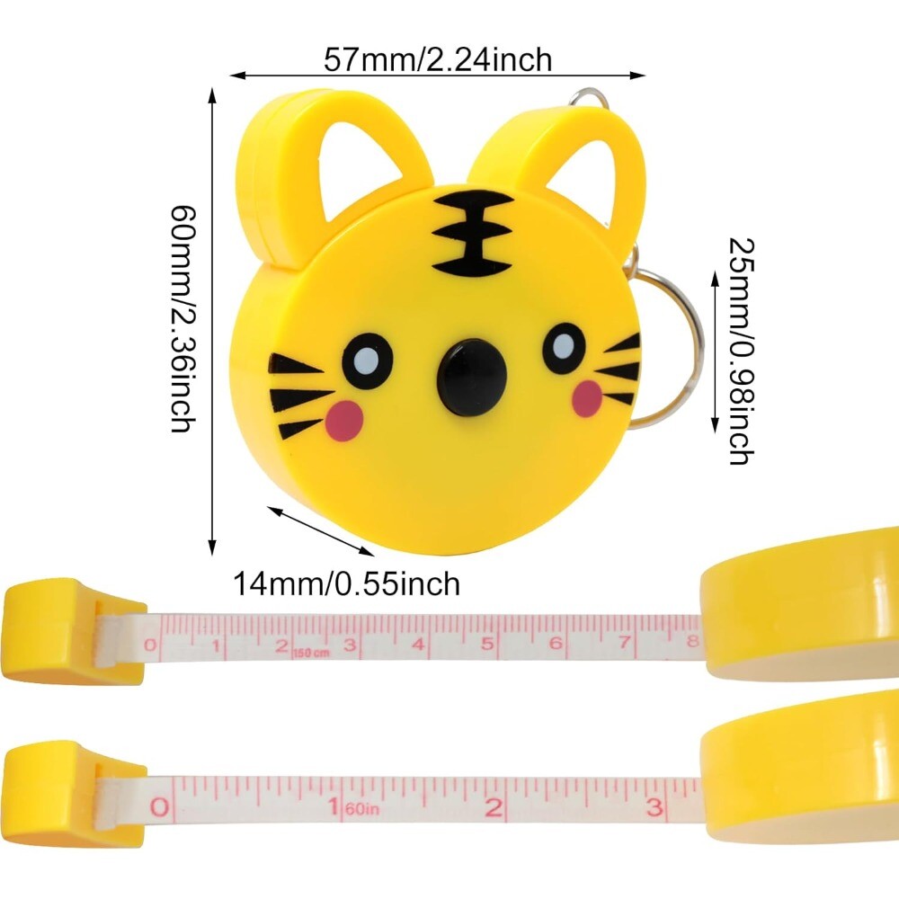 Plastic Telescopic Ruler Frog Tape Measure Body Measuring Tape Pig Roll ...