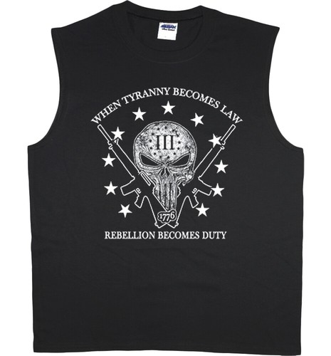 Mens Sleeveless T-shirt Muscle Tee Funny T-shirts Men 2nd Amendment ...