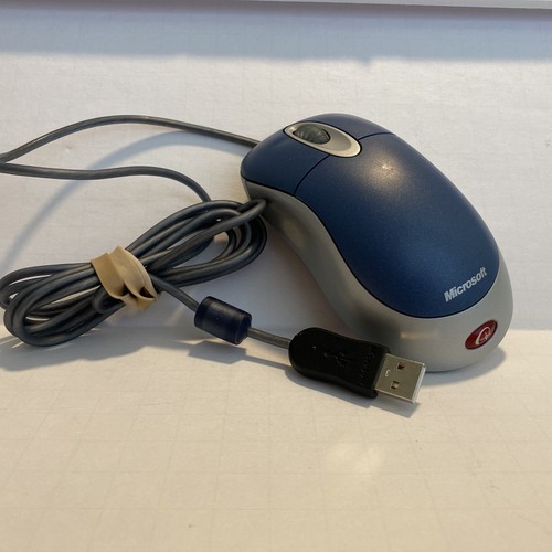 Microsoft Optical Mouse Blue USB and PS/2 Compatible Model X08-72983 | eBay