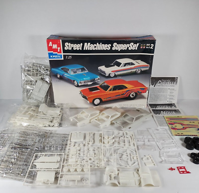 66 67 Impala Chevelle Nova Street Machines Set AMT 1:25 Model Kit Parts ...