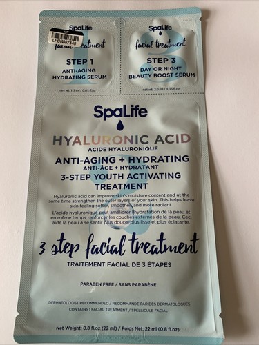 My Spa Life 3-Step Anti-Aging Hydrating Facial Serum Hyaluronic Acid ...