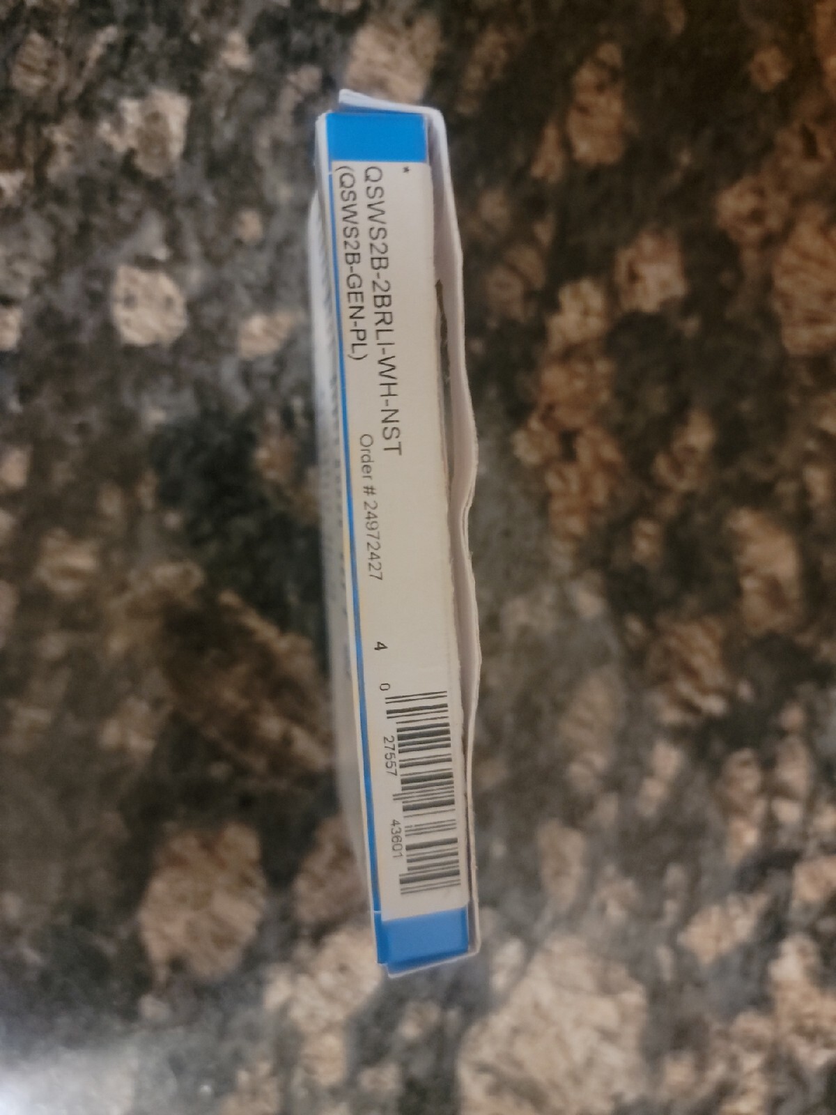 Lutron QSWS2B-2BRLI-WH-NST Engraved-2 2 Button Wall Keypad Up/Down ...