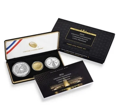 US Mint 2024 Greatest Generation Three Coin | Grelly USA