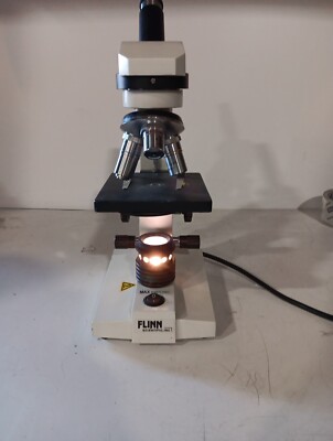 Flinn Economy Compound Microscope 4X, 10X, 40X, Stage Clips | eBay