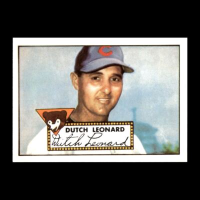 Dutch Leonard 1983 Topps 1952 Reprint Series Chicago Cubs #110 NM+ Pack ...