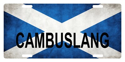 Scotland Flag Car License Plate Saint Andrew's Cross Sign Emblem ...