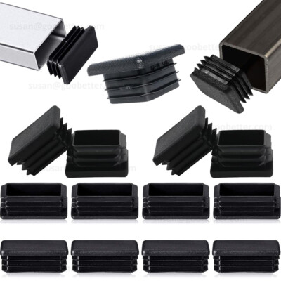 Square Plastic End Caps For Tubing Blanking Plugs Inserts Furniture ...