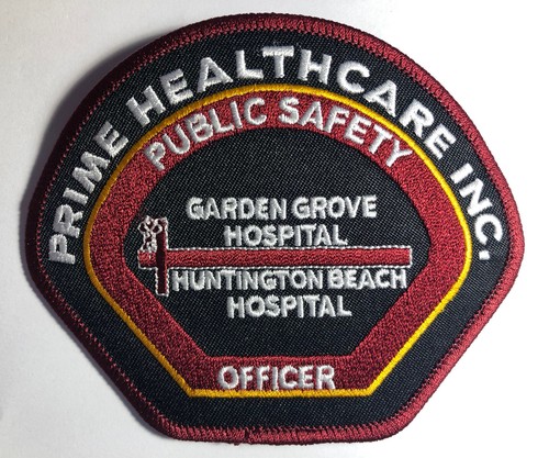 Prime Healthcare Huntington Beach / Garden Grove Officer Patch | eBay