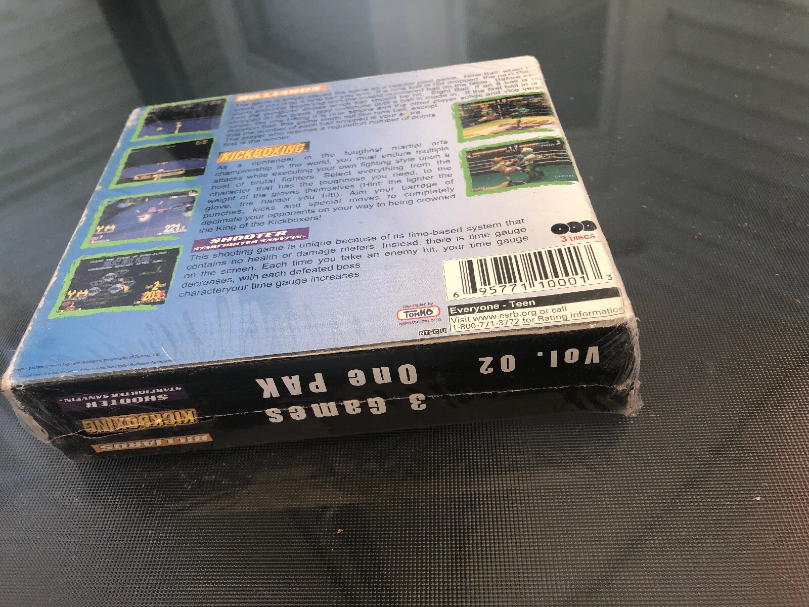 Sony Playstation Ps1 Value Pack #2 3 Games Kickboxing Billiards Shooter ...