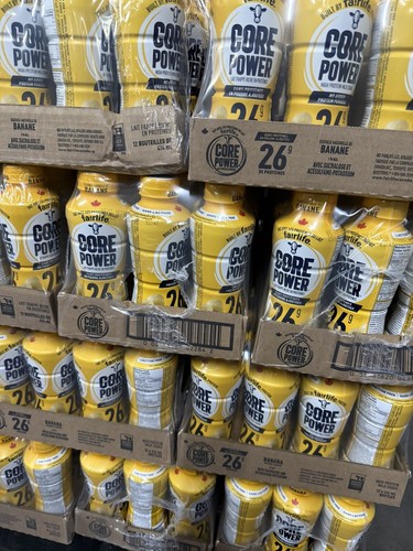 CORE POWER Banana 🍌 Protein Shake 14 oz - 12 Pack, Import From Canada ...