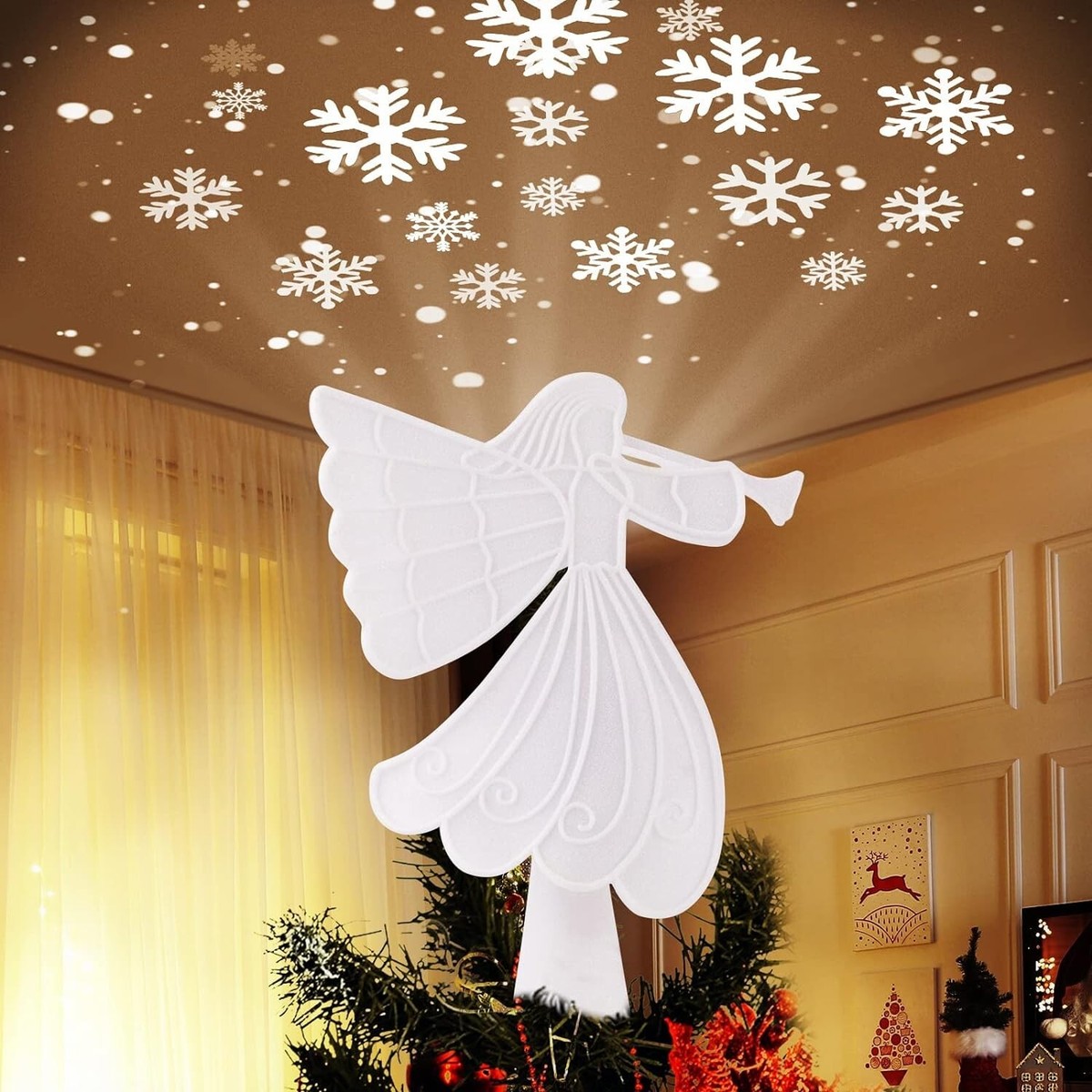 Lighted Christmas Tree Top Angels Amazon.com: Christmas Angel Tree