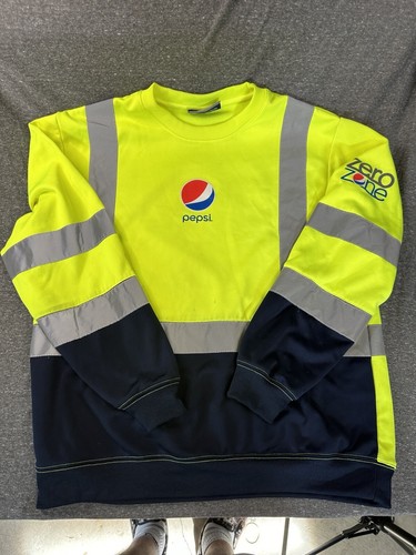 Pepsi Zero Zone Recycled Plastic Reflective Neon Yellow Mens Long ...