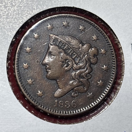 1836 Coronet Head Large Cent US 1c Copper Coin | eBay