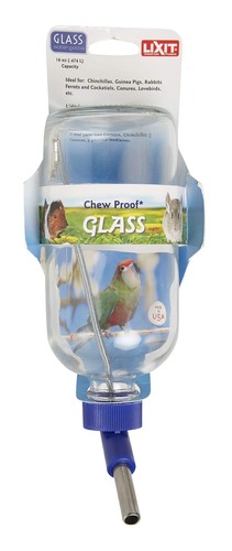 Glass Water Bottles for Rabbits, Ferrets, Small Birds, Guinea Pigs ...