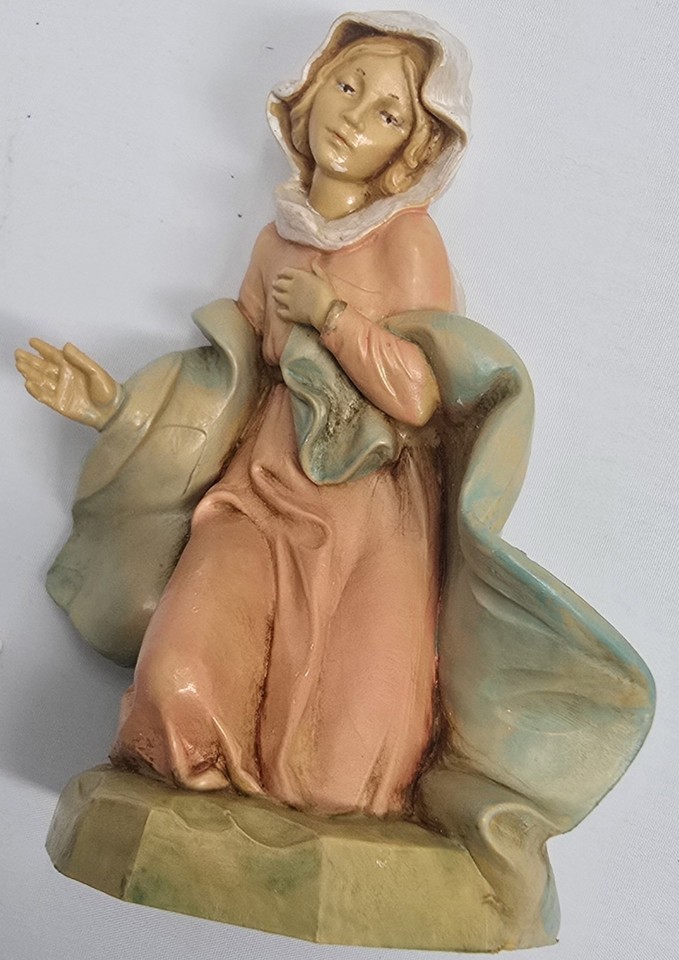 Vintage Fontanini Heirloom Virgin Mary Figurine Nativity 5" Scene Italy ...