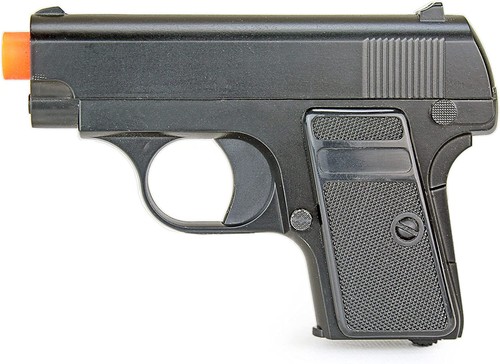 Full Metal Spring Airsoft Mini Pistol PT304 - Black With 1000 BBS for ...