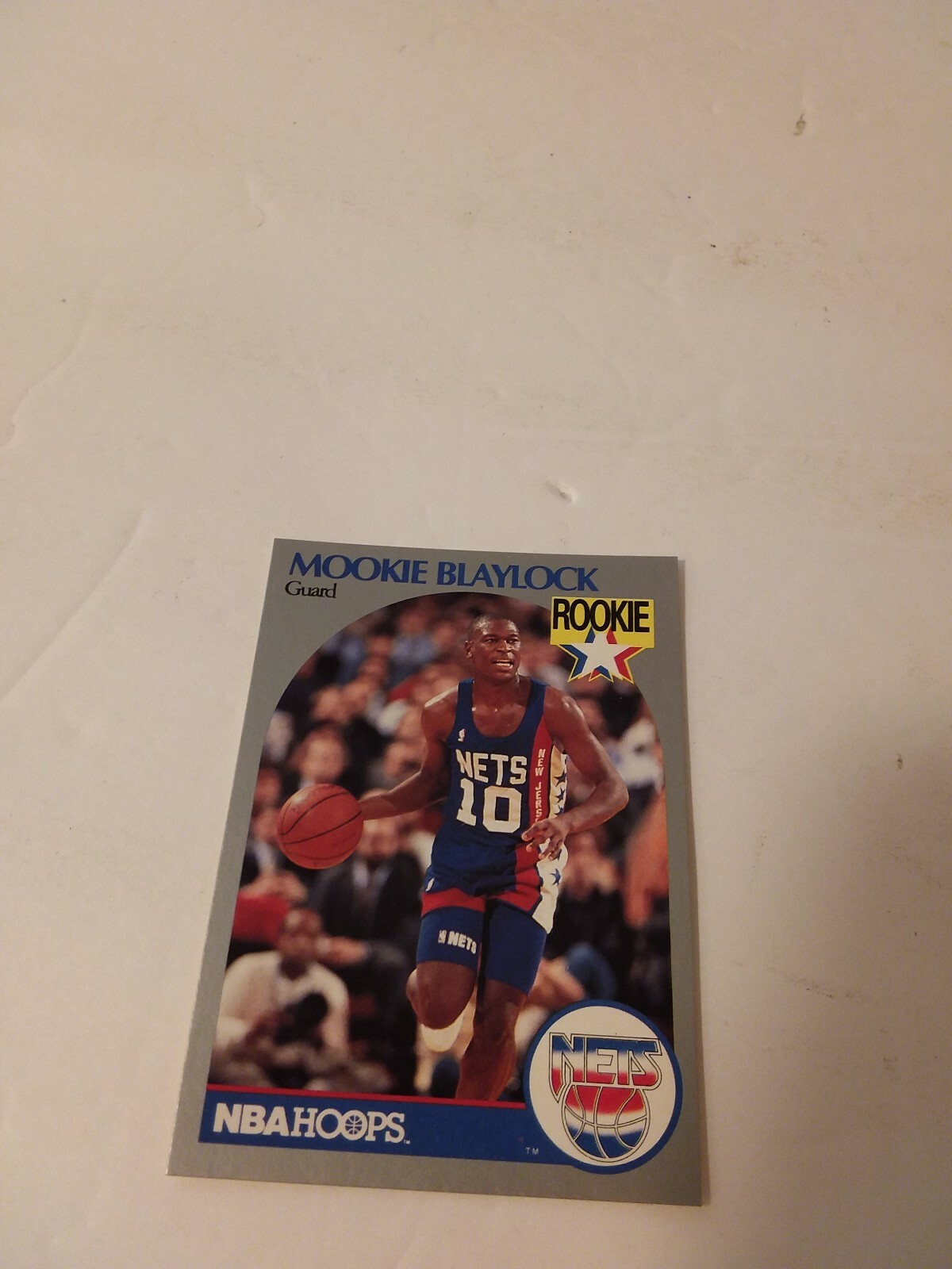 1990 NBA Hoops #193 Mookie Blaylock New Jersey Nets RC Rookie ...