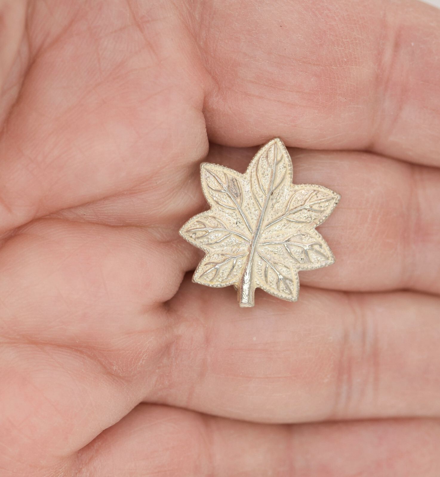 Vintage WW2 US Army Lt Colonel Sterling Silver Oak Leaf Military Rank ...