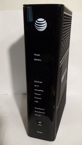 AT&T U-Verse 5268AC FXN Gateway Wireless Internet Router Modem No Power ...