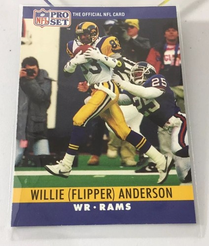 Willie Flipper Anderson Pro Set 1990 La Rams Nfl Card 162 | eBay