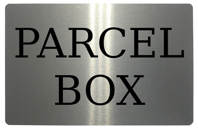 PARCEL BOX Metal Aluminium Plaque Sign For House Office 23x15cm | eBay