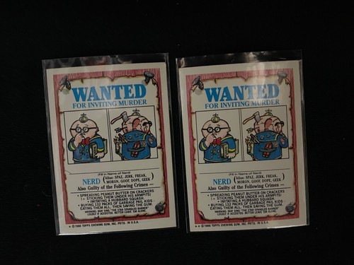 1986 Topps Garbage Pail Kids Series 4 Sloshed Josh 128a & Low Cal 128b ...