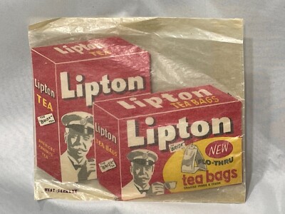 VINTAGE LIPTON TEA BAGS BI-FOLD 30 PC NEEDLE KIT CASE BOOK SEWING | eBay