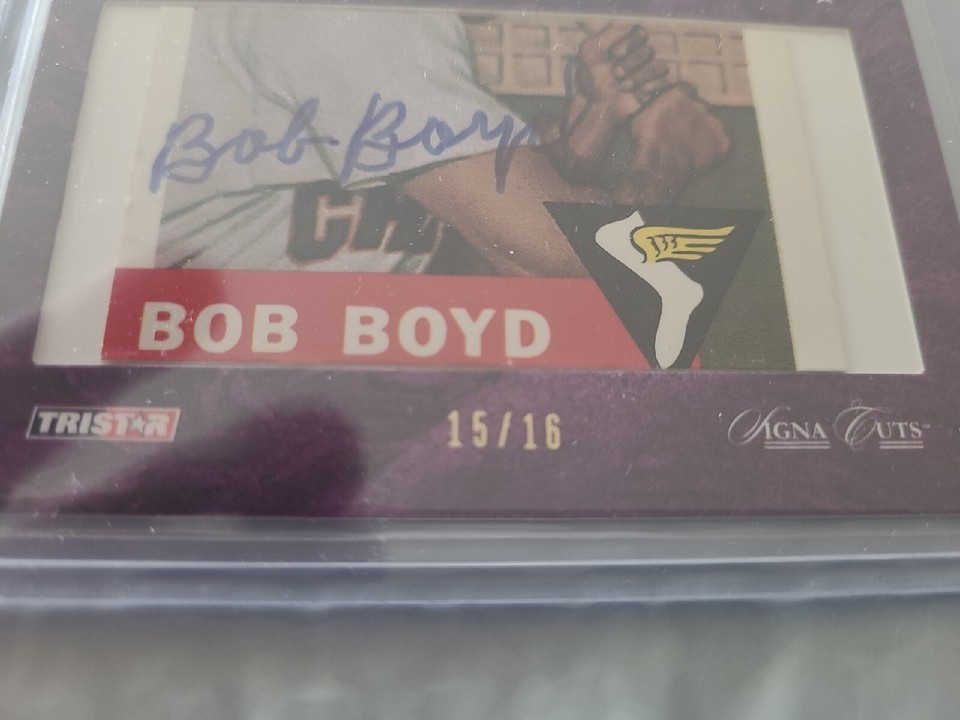 Bob Boyd 2008 Tristar Signa Cuts Cut Auto Autograph Signature #15/16 ...