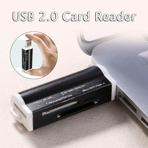 USB 2.0 SDHC TF M2 Micro Memory Card Reader Adapter SD MMC All in One ...