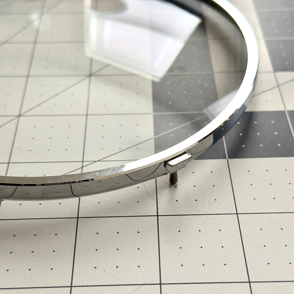 Clock Bezel And Convex Glass Silver Tone | eBay