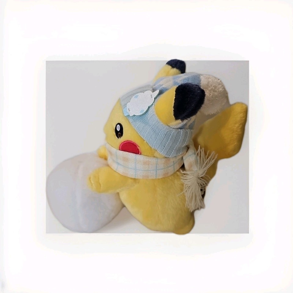 Pikachu Plush Snowball Rolling Play Limited Japan Pokemon Center ...